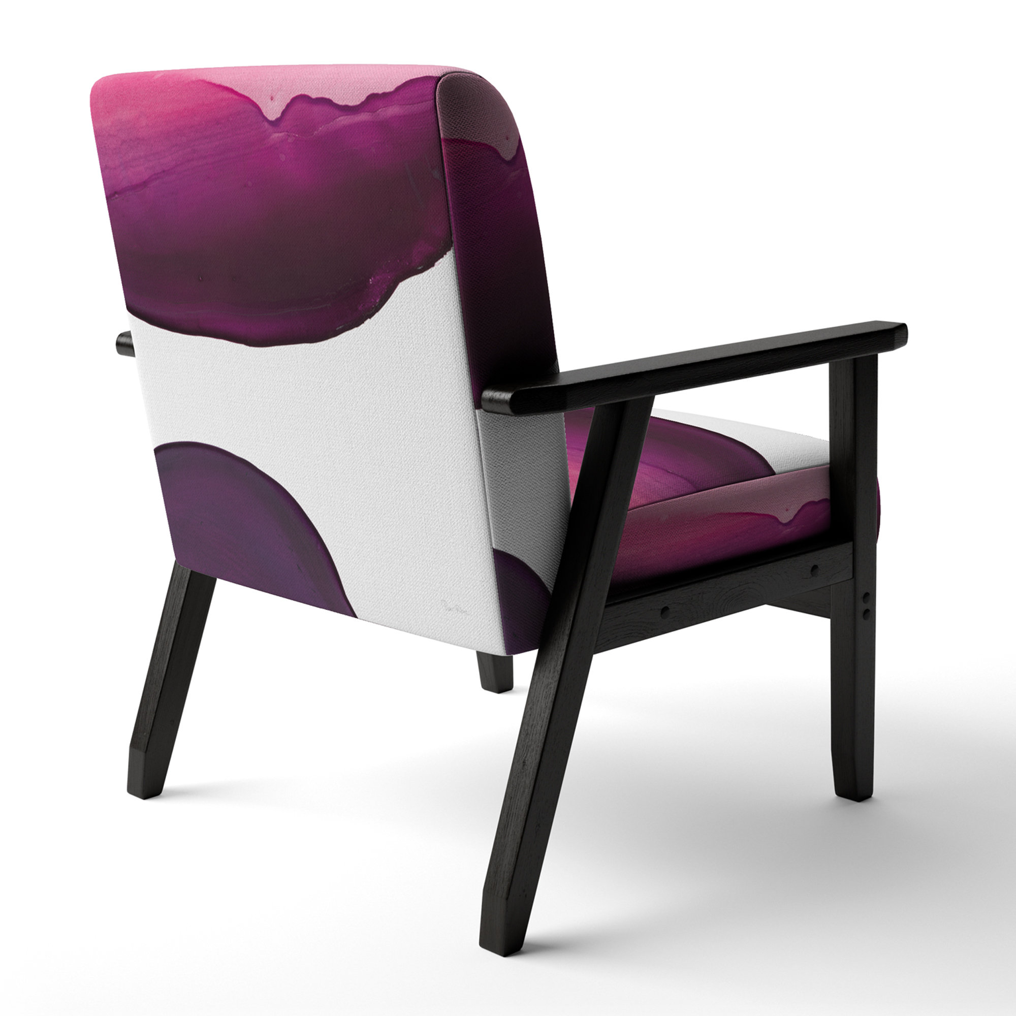 Design Art Paint Of Magenta Stone - Upholstered Shabby Elegance Accent ...