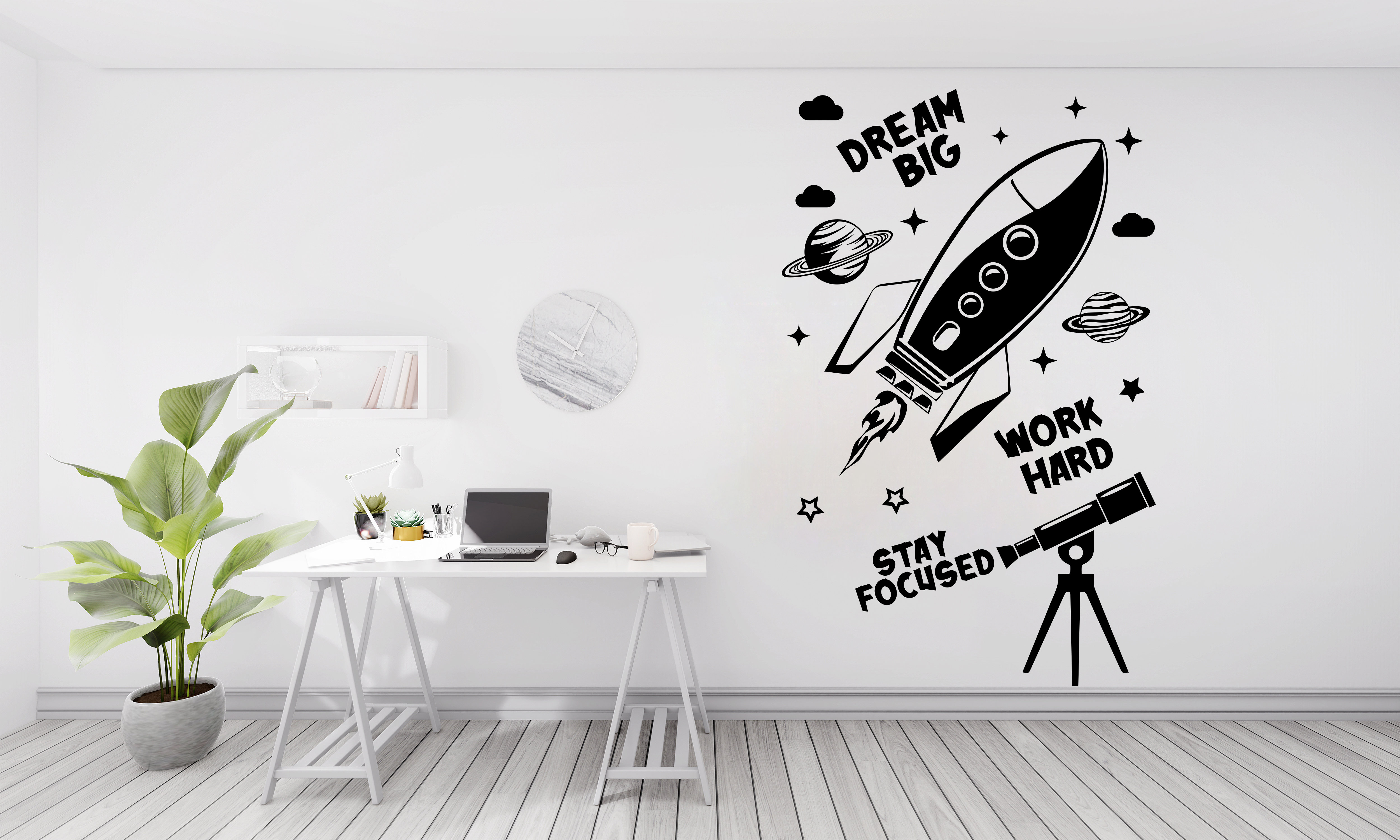 Brayden Studio® Dream Big Wall Decal Work Hard Wall Decal Stay Focused ...