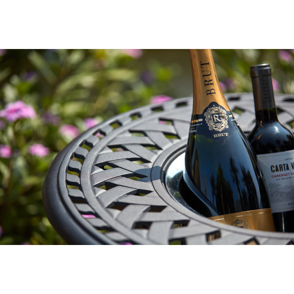 Canora Grey Lashera 3-Piece Cast Aluminum Patio Conversation Set, 24 ...