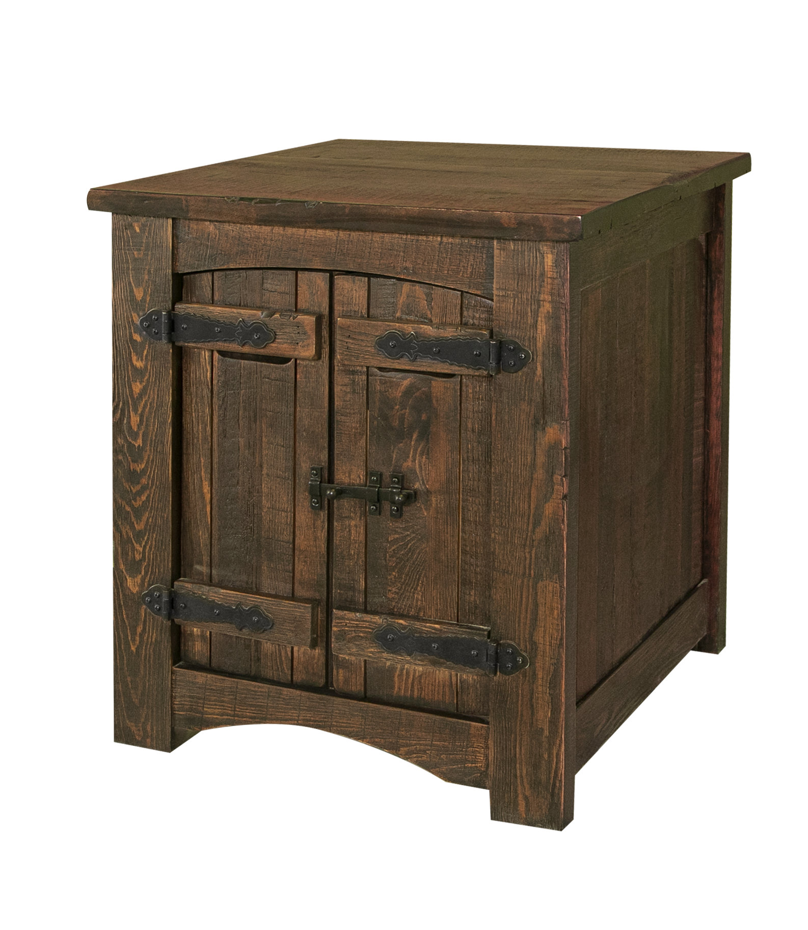 International Furniture Direct Mezcal End Table With 2 Doors | Wayfair