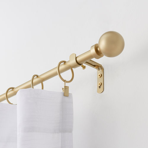 Gold Curtain Hardware, Accessories & Rods You'll Love | Wayfair