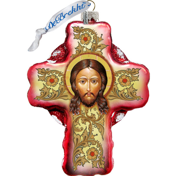 G Debrekht Jesus Face Cross Shaped Ornament | Perigold