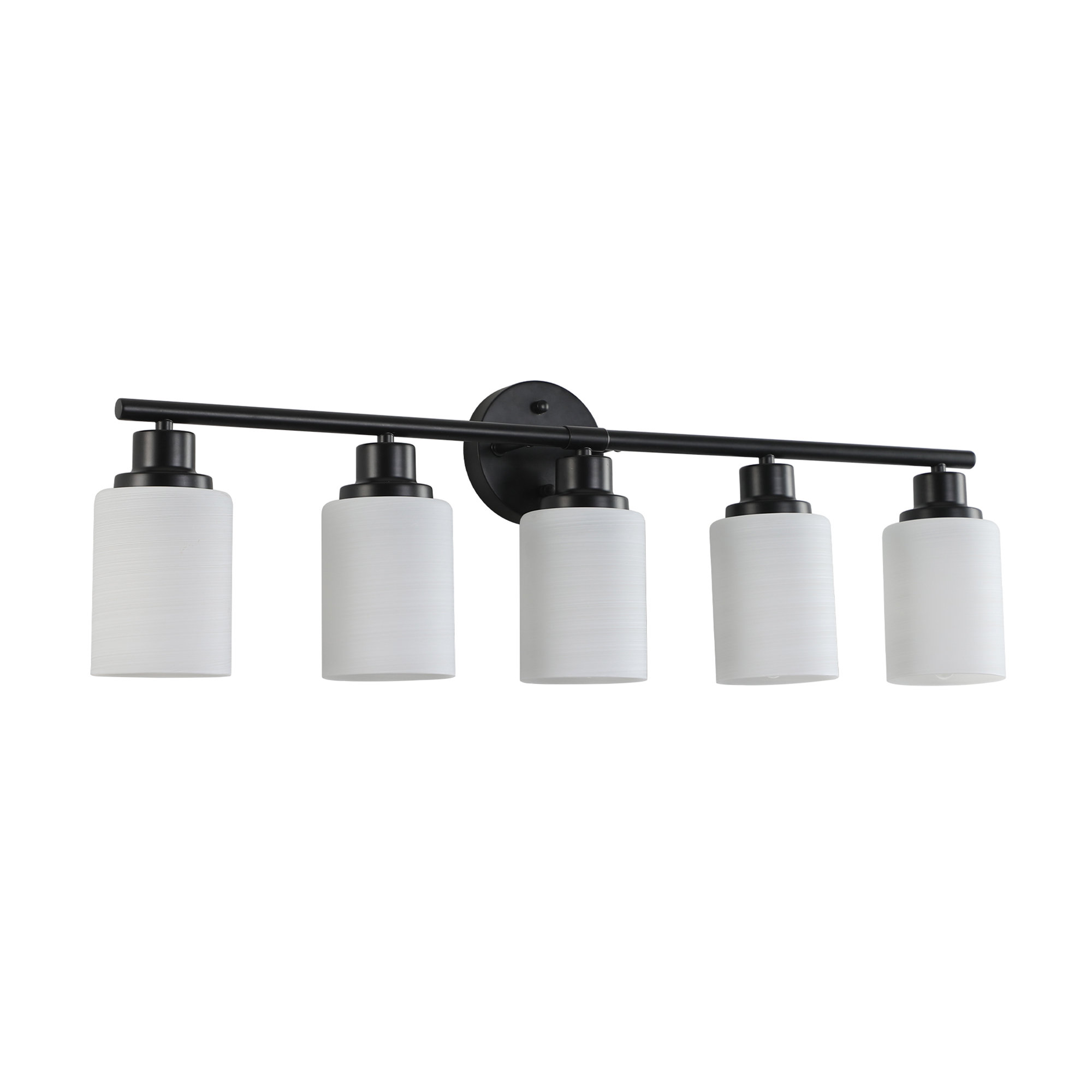 Ebern Designs Edjamboya Modern Bathroom Lighting with Frosted Glass ...