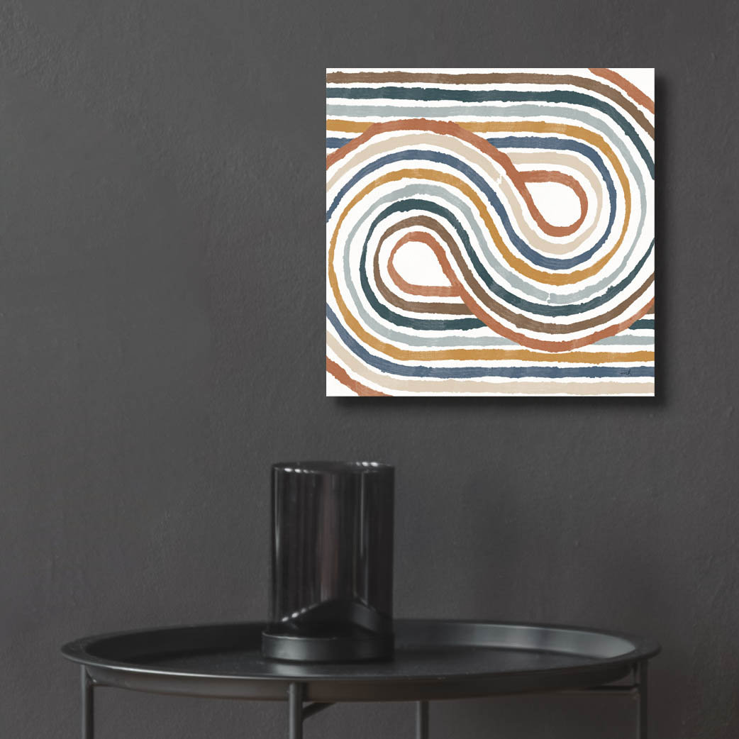 George Oliver 'Rainbow Road 1 Thick Lines' by Moira Hershey Acrylic ...