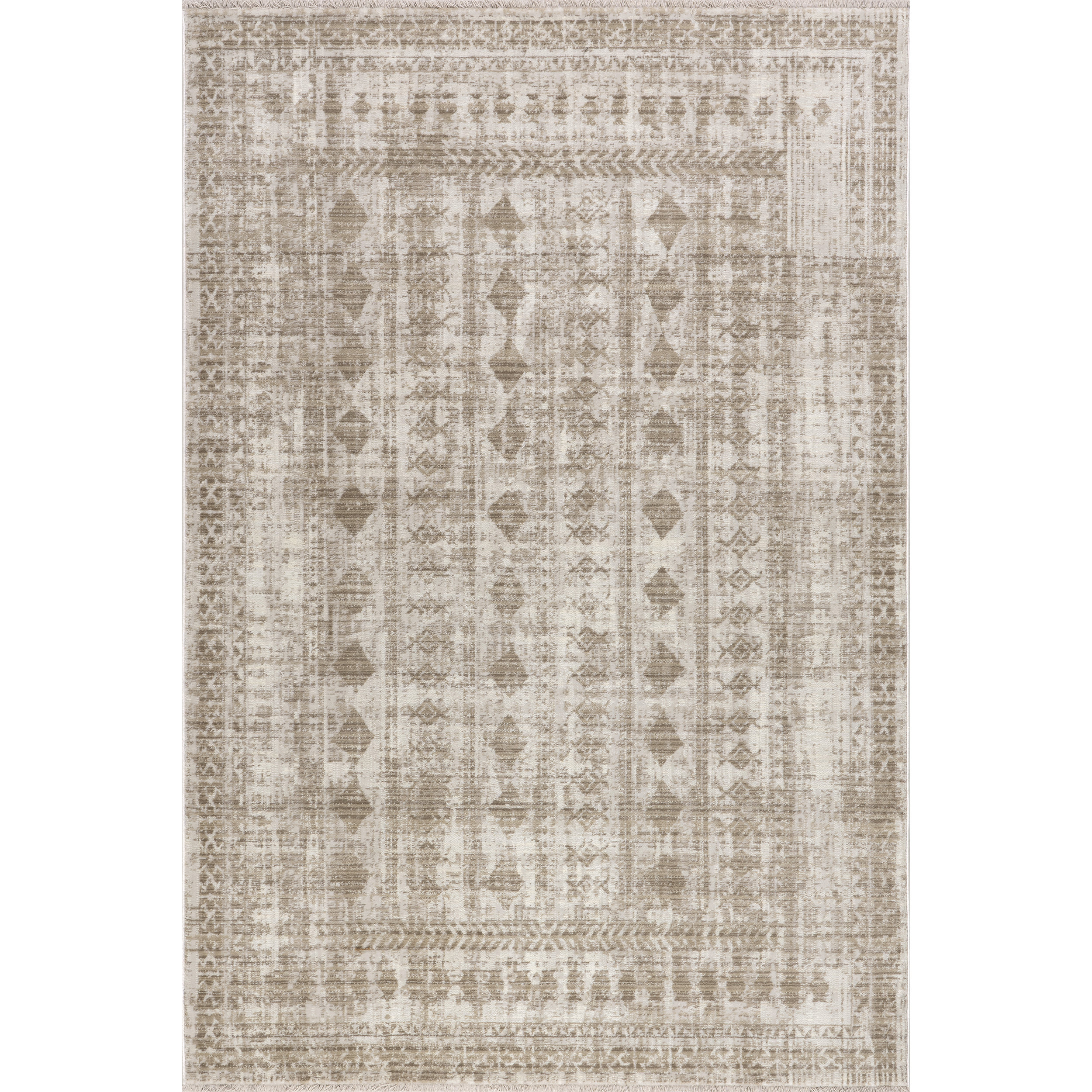Union Rustic Saturdays Geometric Fringed Area Rug | Wayfair