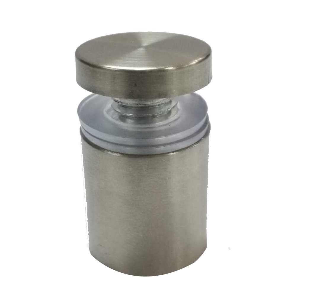 FixtureDisplays Brushed Stainless Steel Advertisment Screws Metal ...