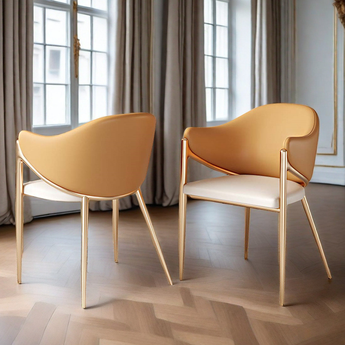 Orren Ellis Jahel Low Back Arm Chair Dining Chair | Wayfair