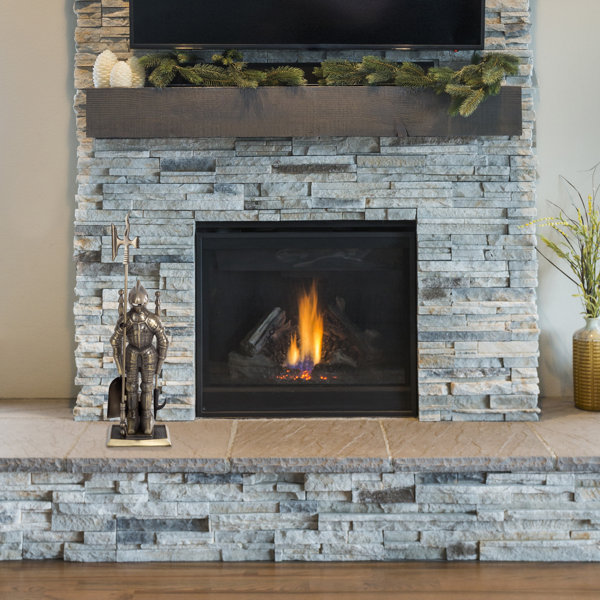Darby Home Co Syd 3-Piece Fireplace Tool Set- Medieval Knight Cast Iron ...