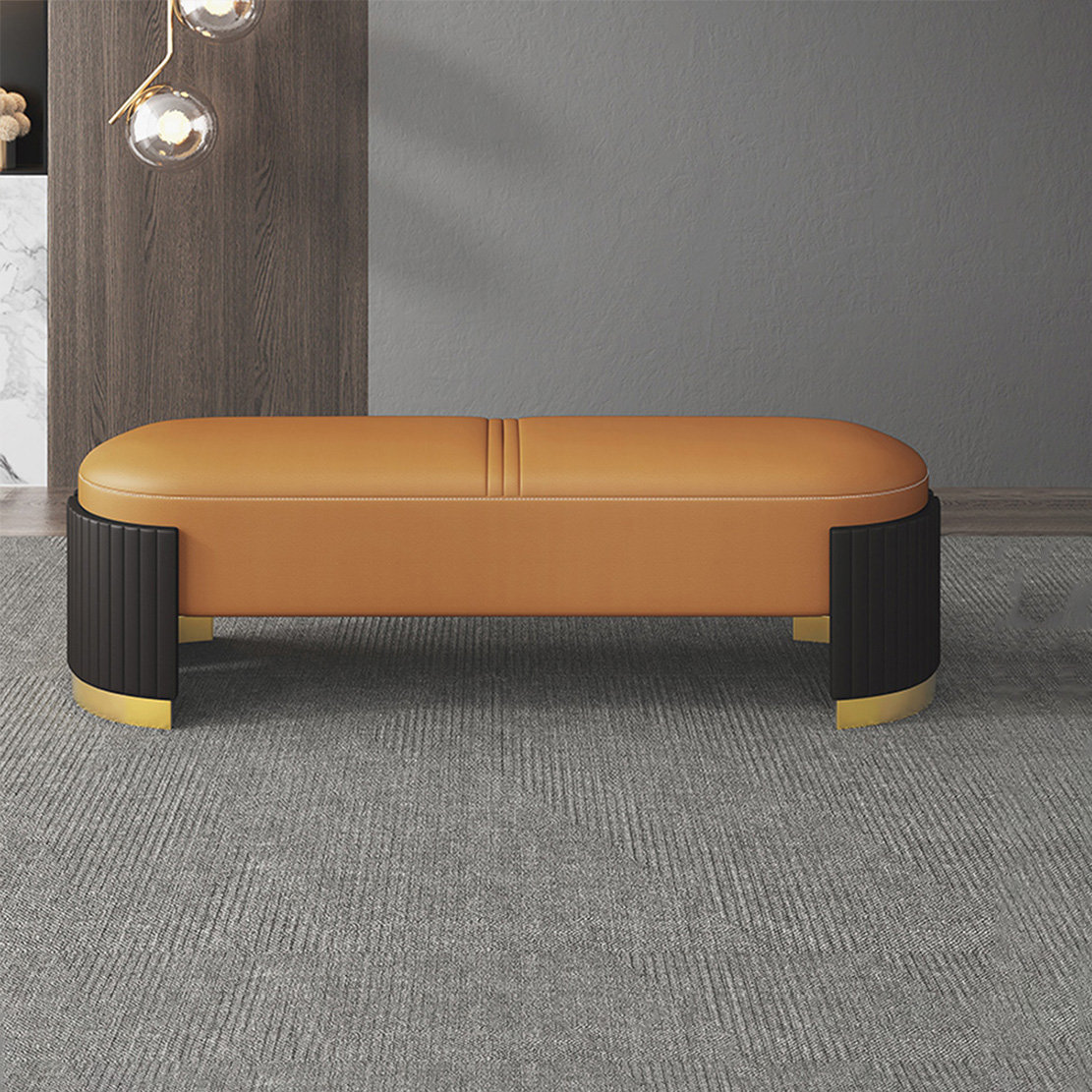 Creative bed end stool Light luxury, first class bed stool | Wayfair