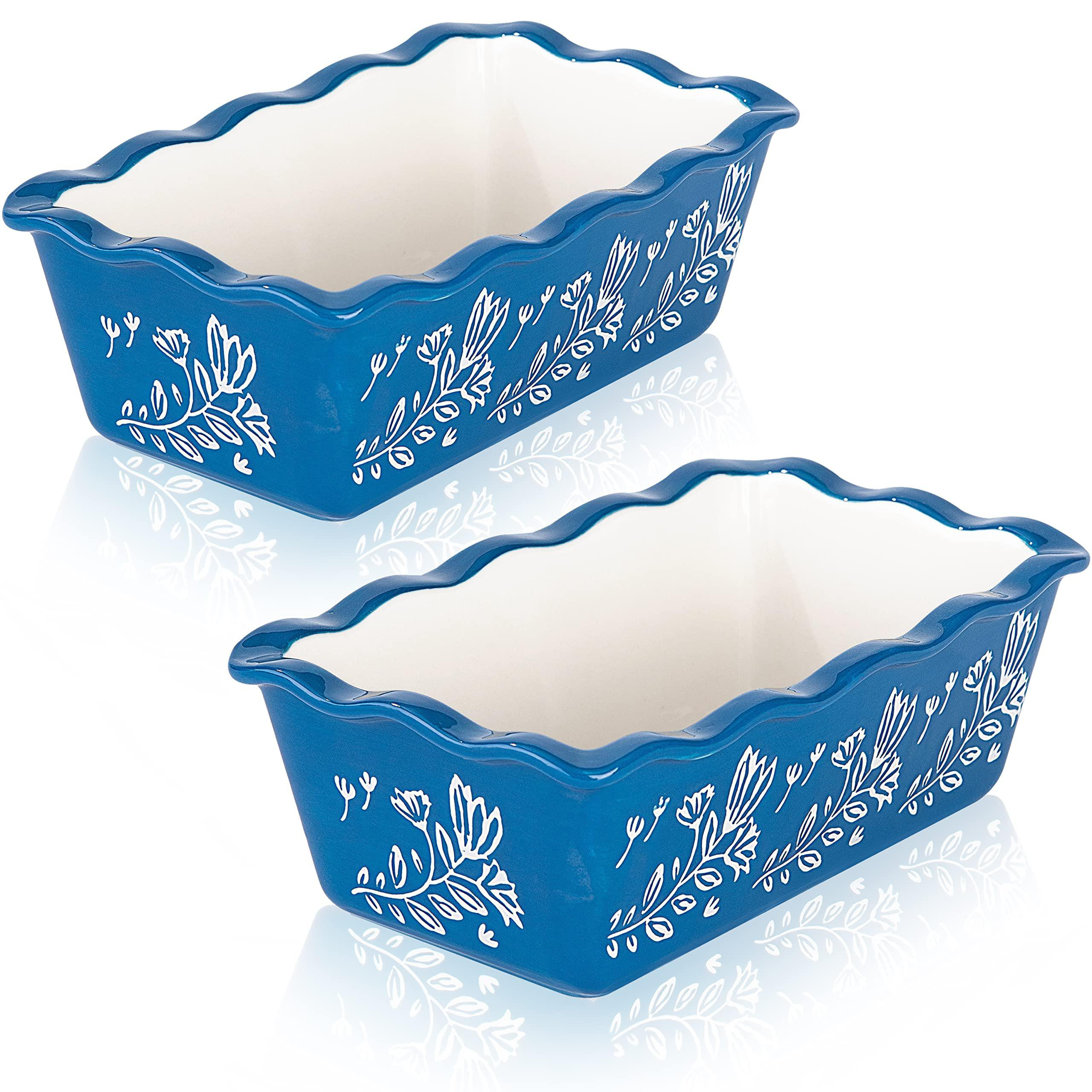 ATC HOLDINGS Loaf Pan Bread Pan: Ceramic Porcelain Baking Pan, Nonstick ...