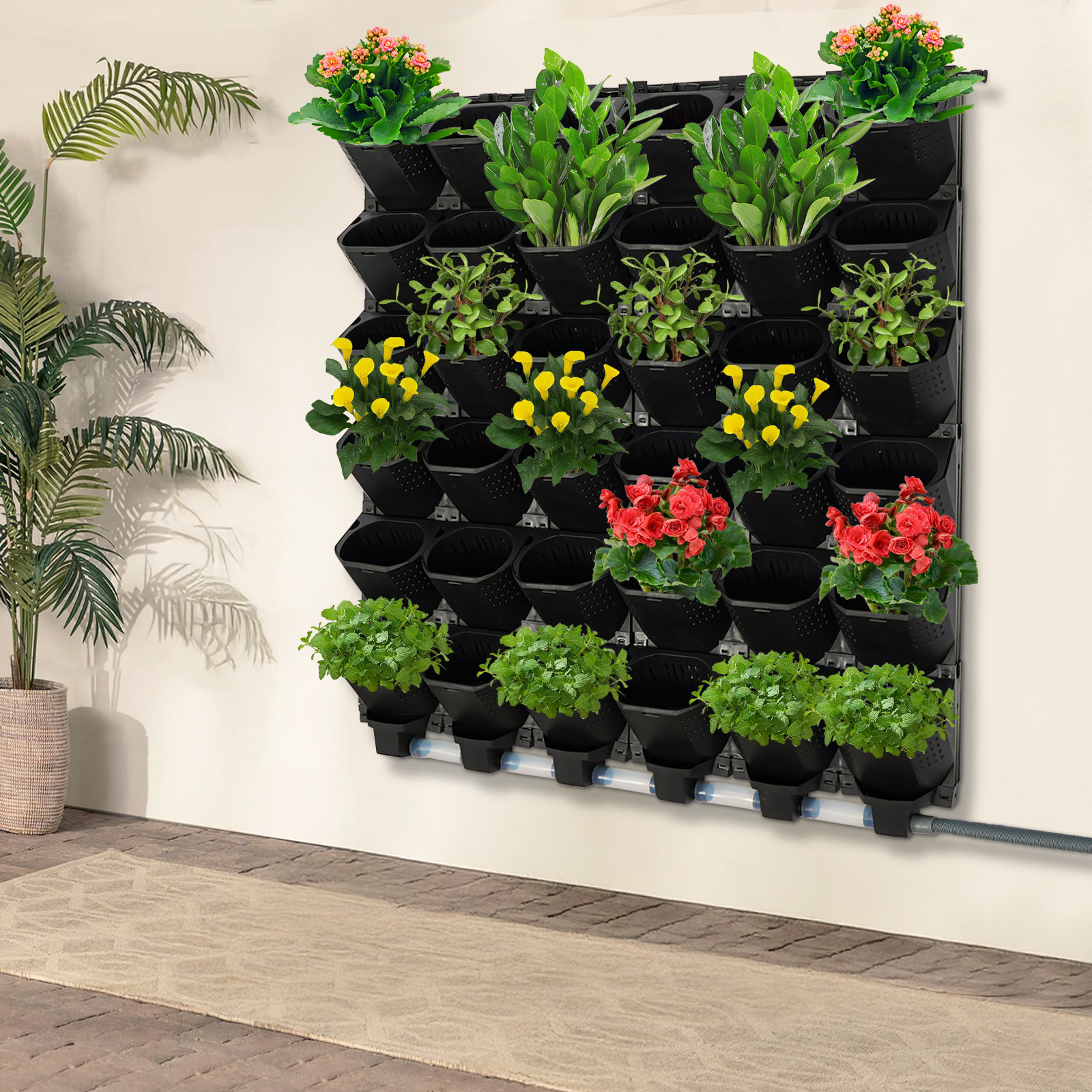 Ivy Bronx 36-Grid Self Watering Wall Planter | Wayfair