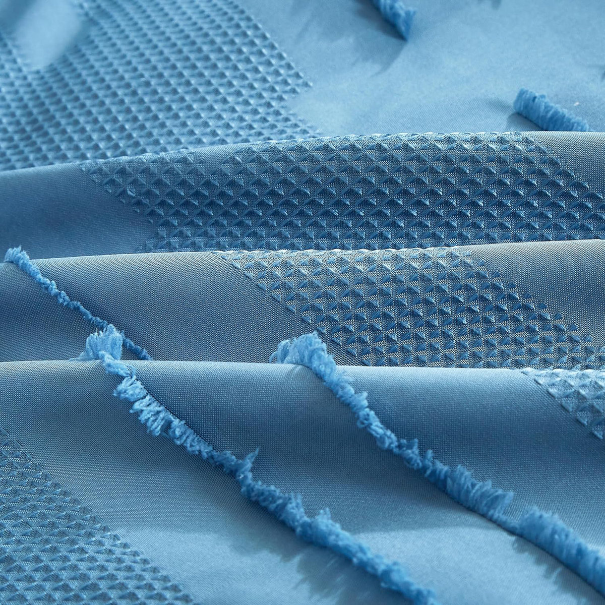 Chezmoi Collection Carter Geometric Waffle Textured Clip Jacquard ...