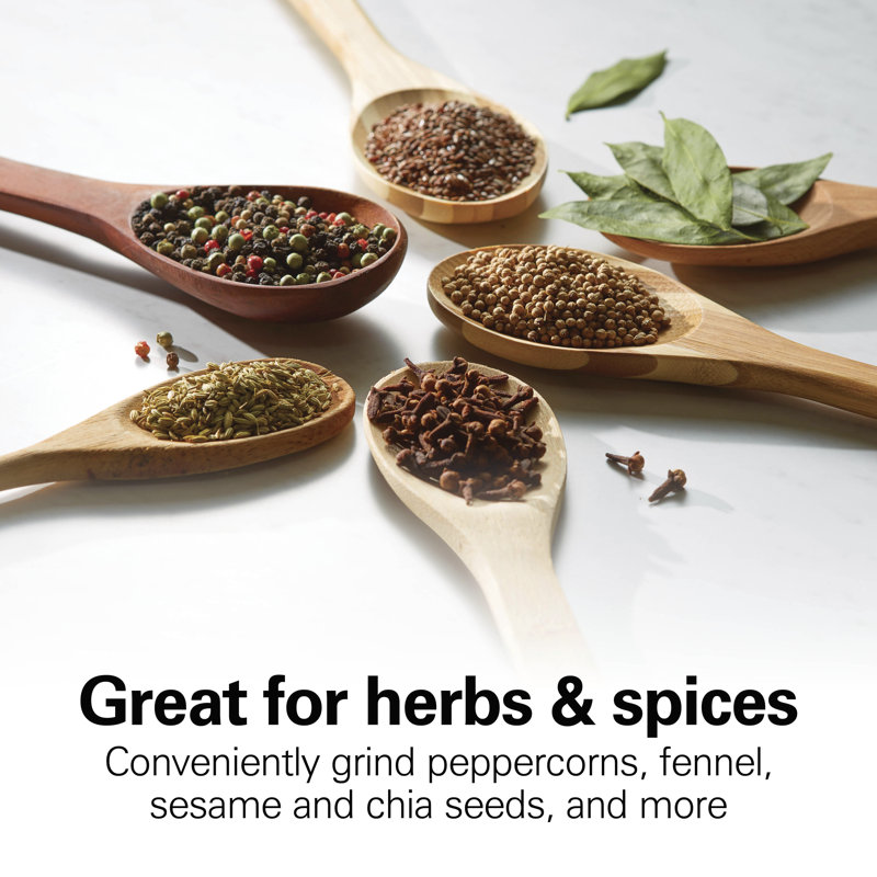 Hamilton Beach Fresh Grind Coffee and Spice Grinder White with Gray ...