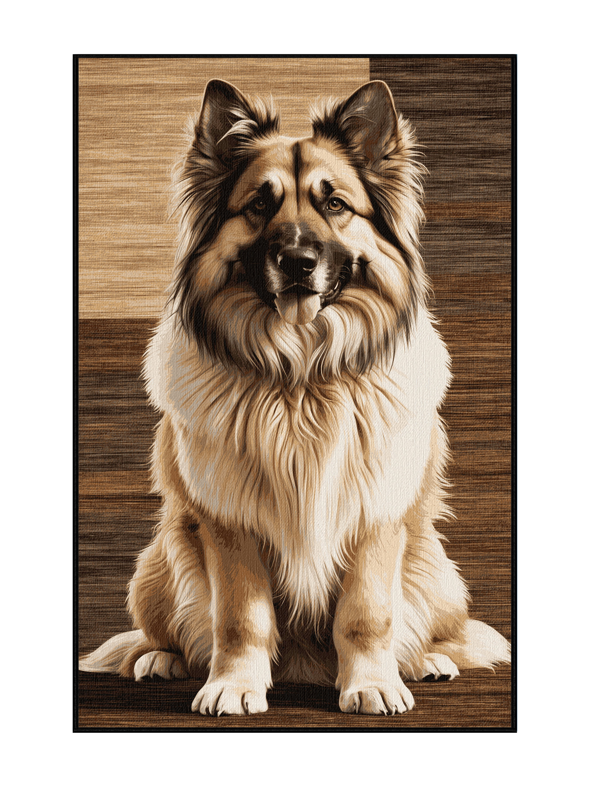 Breakwater Bay Washable Caucasian Shepherd Dog Dogs Area Rug | Wayfair