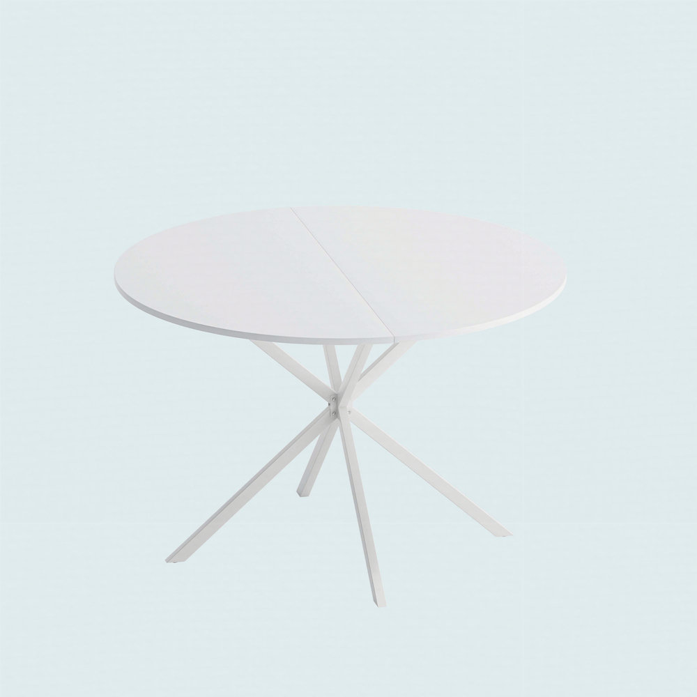 Ivy Bronx Modern Cross Leg Round Dining Table - Wayfair Canada