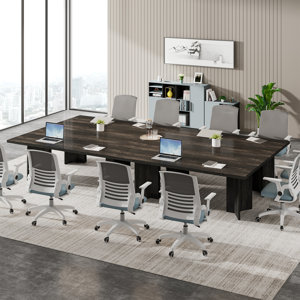 Millwood Pines Rectangular Conference Table, Modular Meeting Table ...