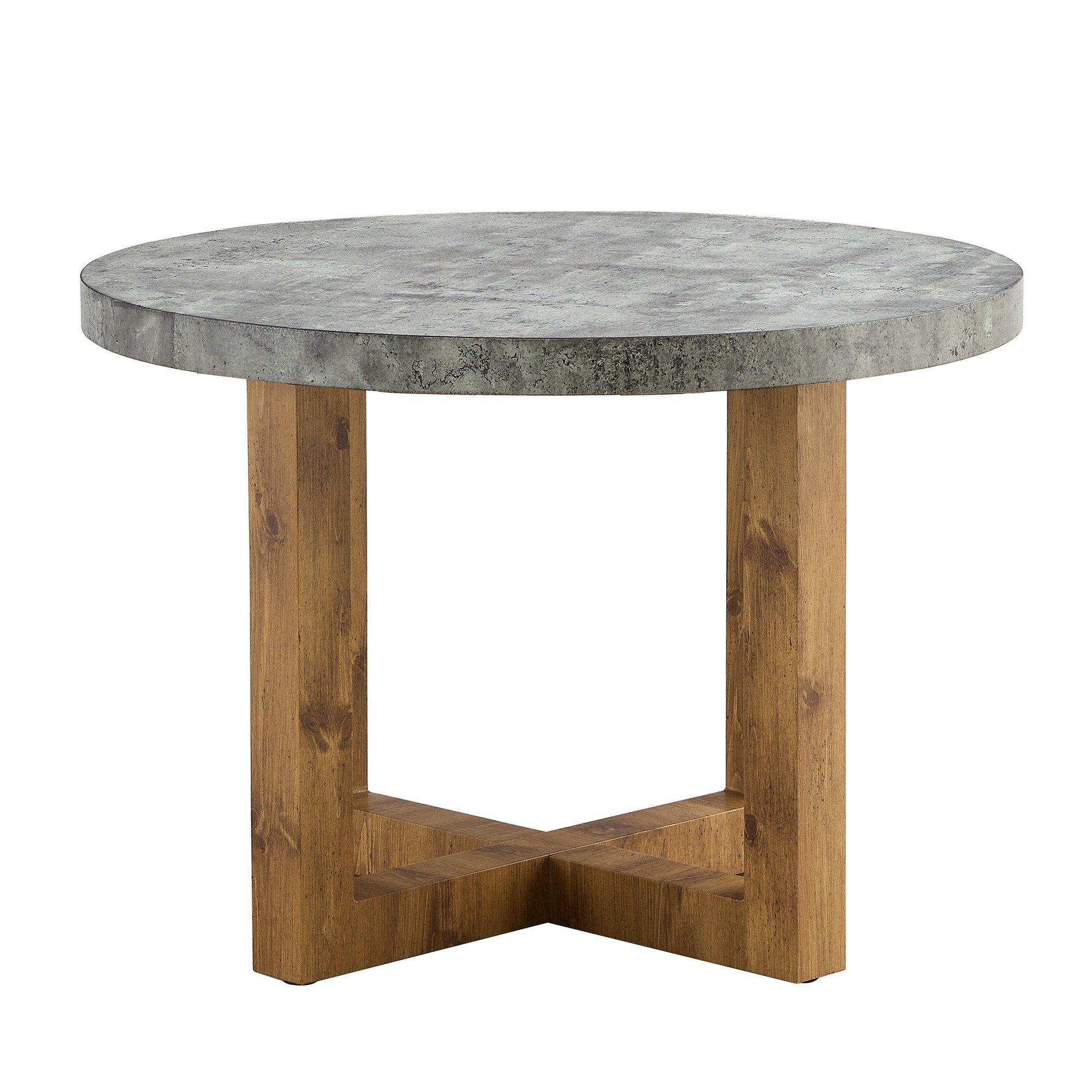 17 Stories Modern and practical round dining table. Made of MDF table ...