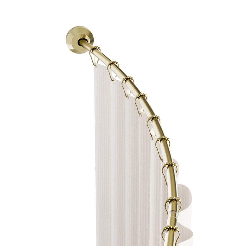 Passetas Curved Shower Curtain Rod, Choice Of No Drilling Tension Mount ...