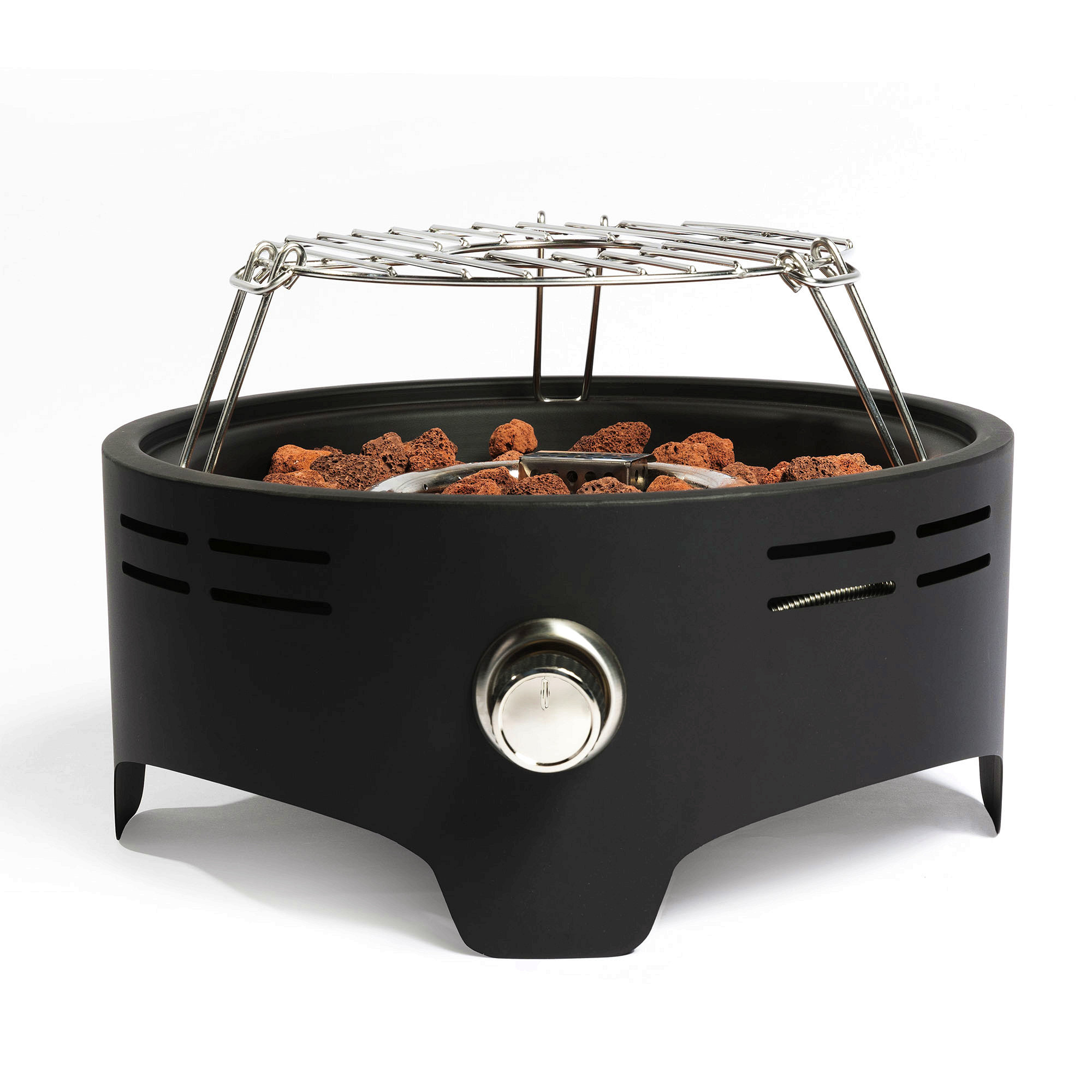 SHANRUGUOJI 15 Inch Outdoor Portable Propane Fire Pit, Camping Fire Pit ...