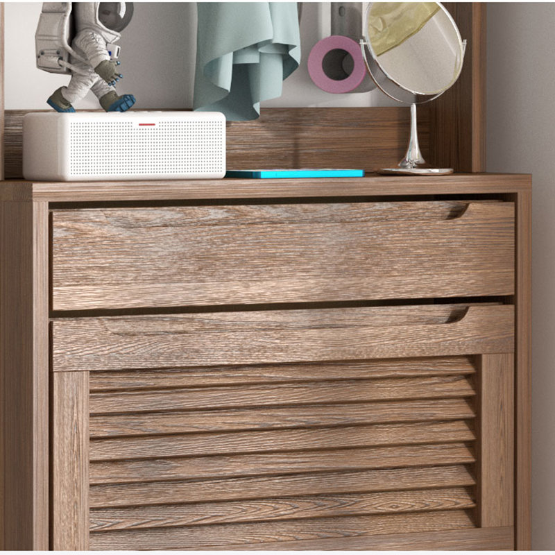 Elegant Home Furnishings.s Solid Oak Hall Tree with Drawer | Wayfair