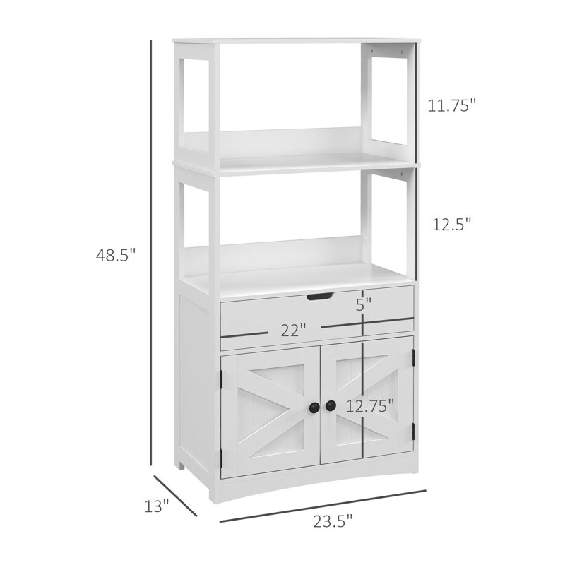 Winston Porter Nichalos Freestanding Bathroom Cabinet | Wayfair