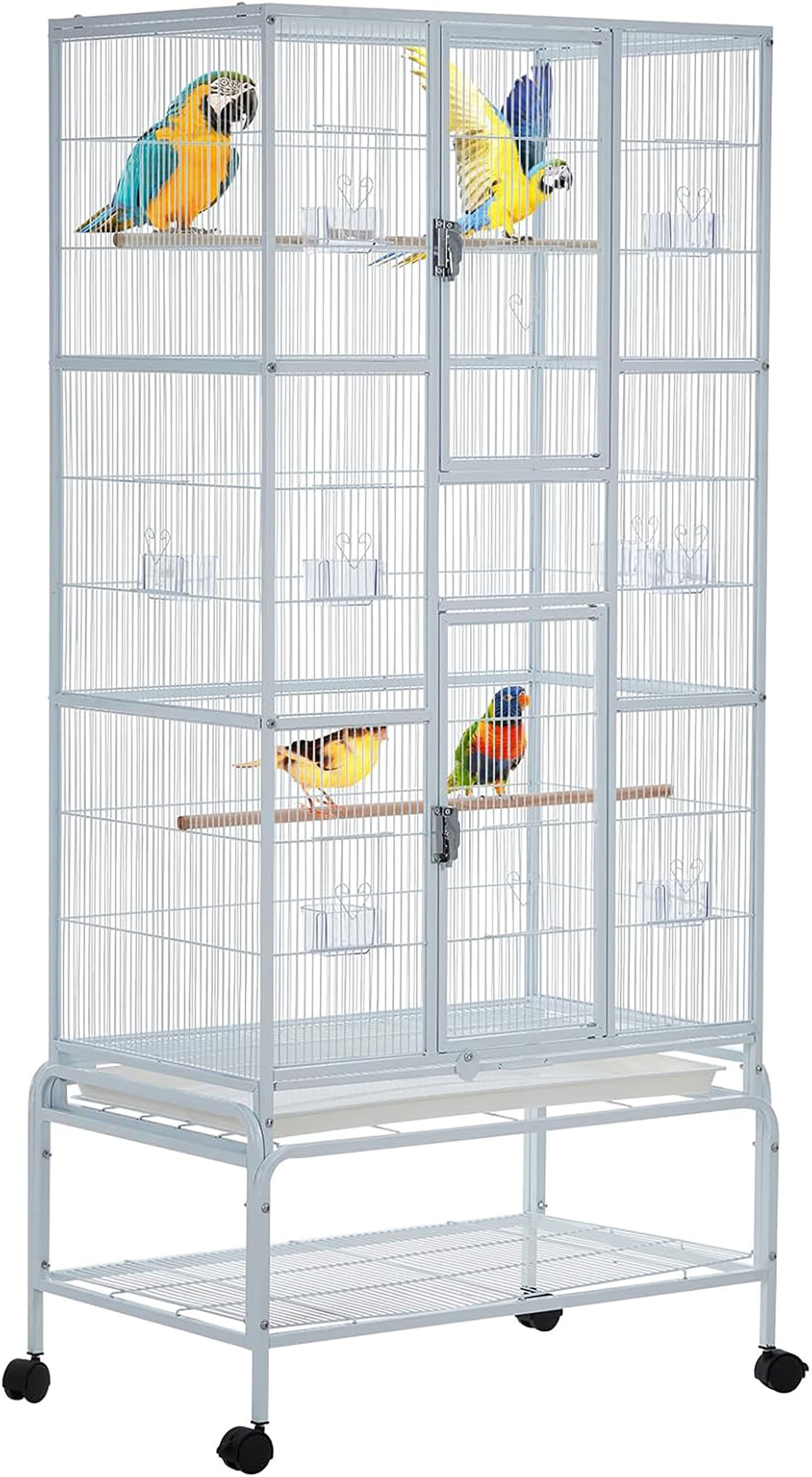 Tucker Murphy Pet™ 69'' Extra Large Bird Cage Metal Parrot Cage With ...