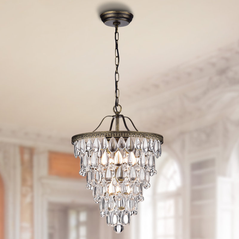 Willa Arlo™ Interiors Blaise 4 - Light Unique Tiered Chandelier with ...
