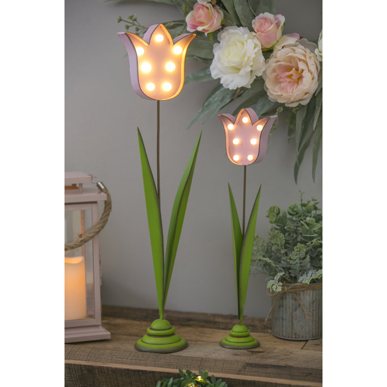 The Holiday Aisle® 2 Piece LED Tulip Set | Wayfair