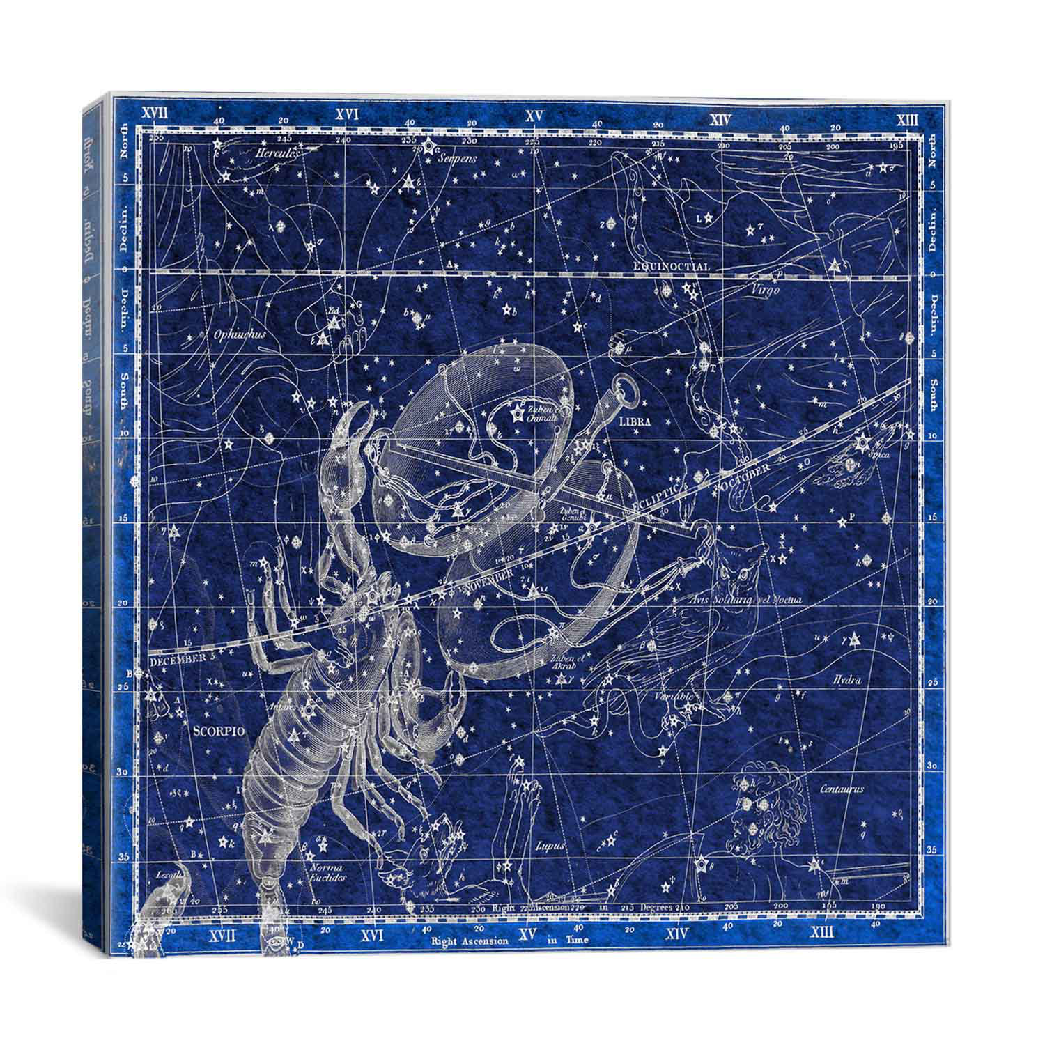 iCanvas Maps and Charts Prints Celestial Atlas - Plate 19 (Libra ...