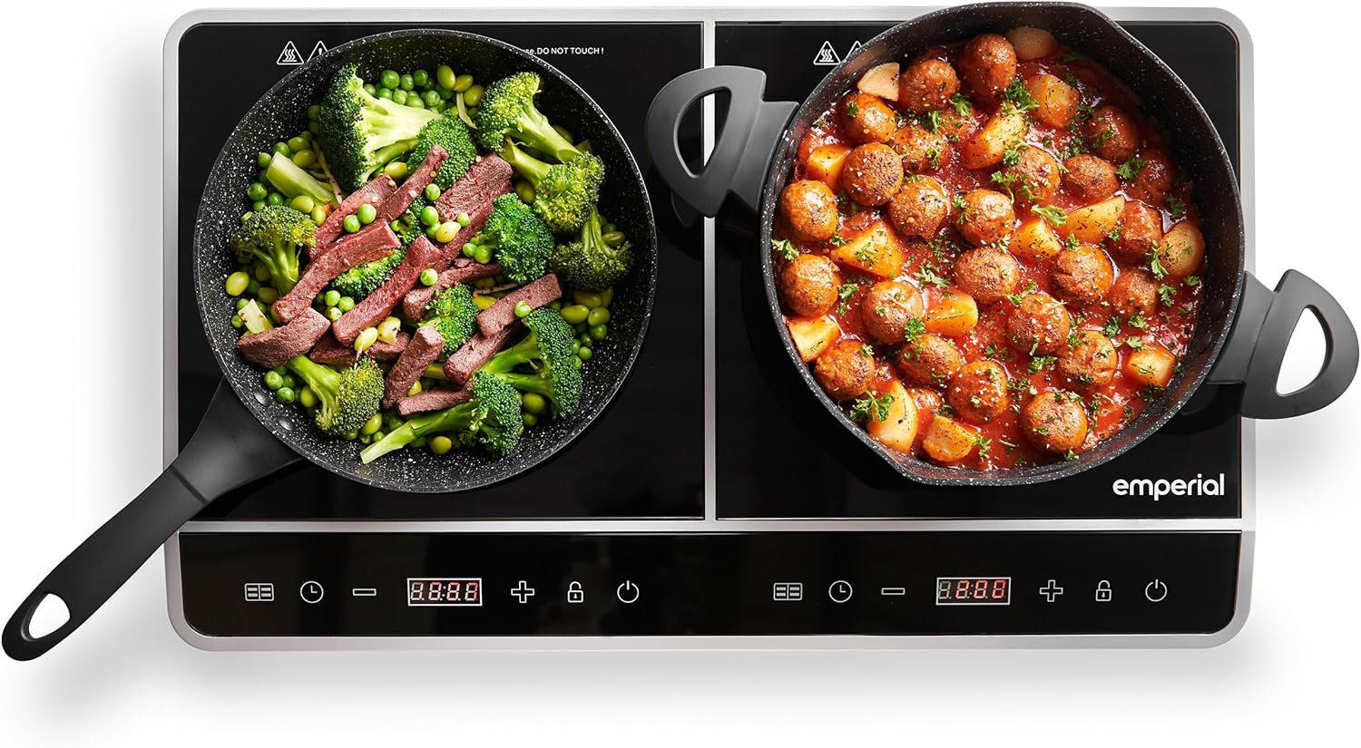 Emperial Double Induction Hob - 2800W Portable Dual, Twin Induction ...
