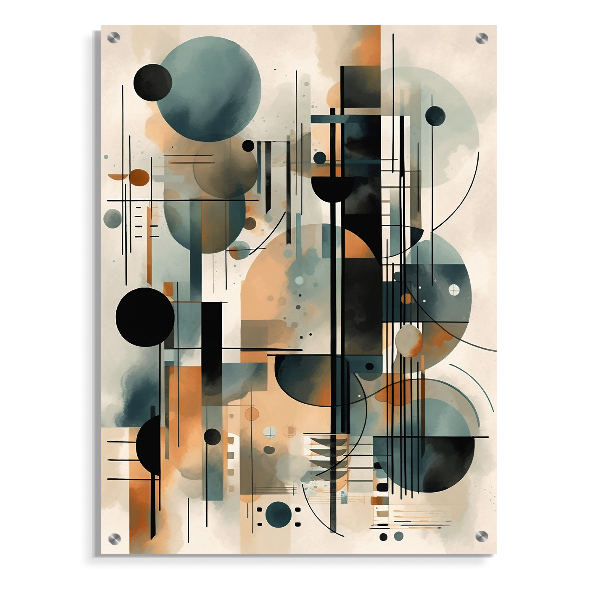 Ivy Bronx Blue Cream Minimalism Quiet Depths - Abstract Minimalism ...