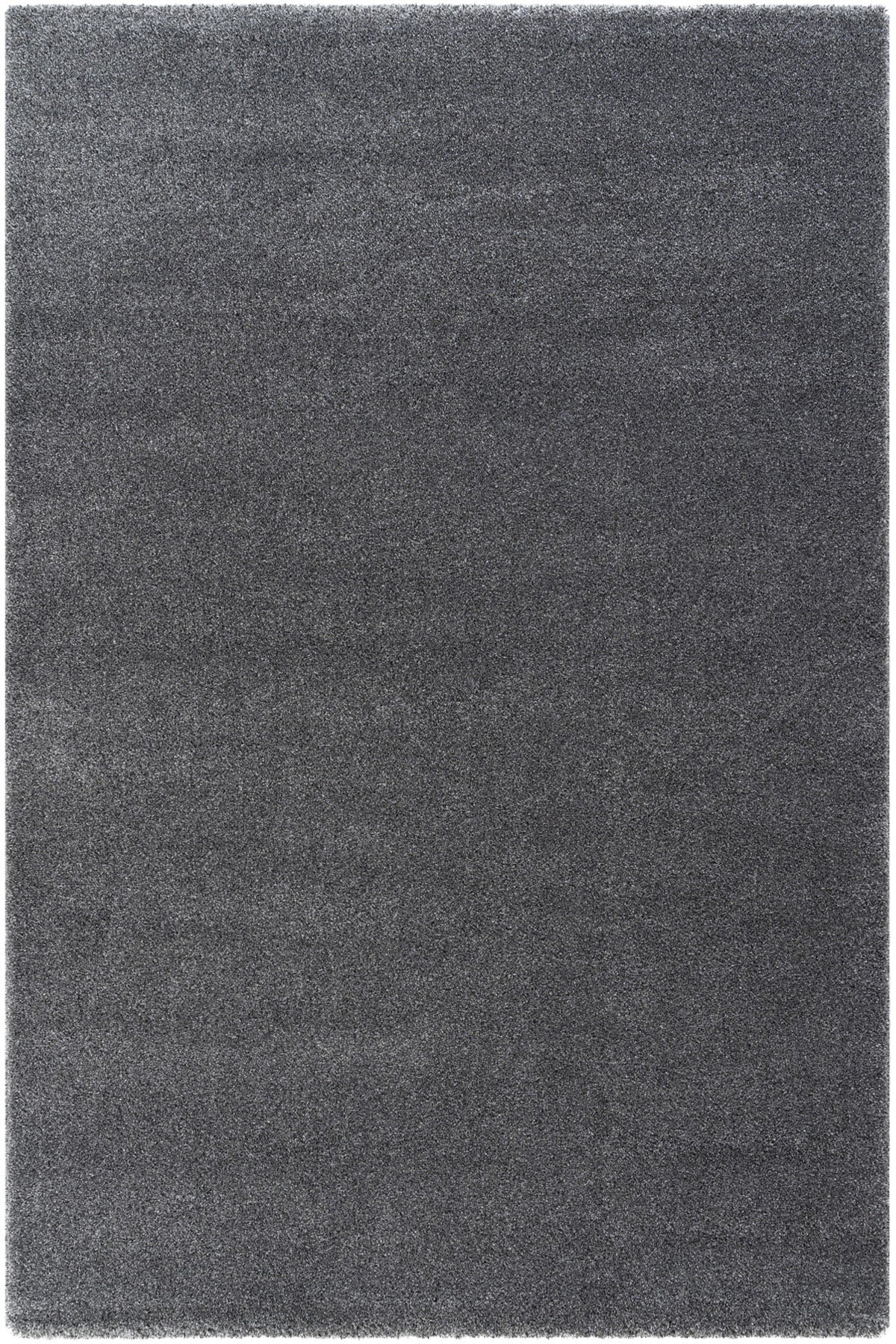 Hokku Designs Plain Anthracite Soft Textured Modern Cut Pile Rug ...