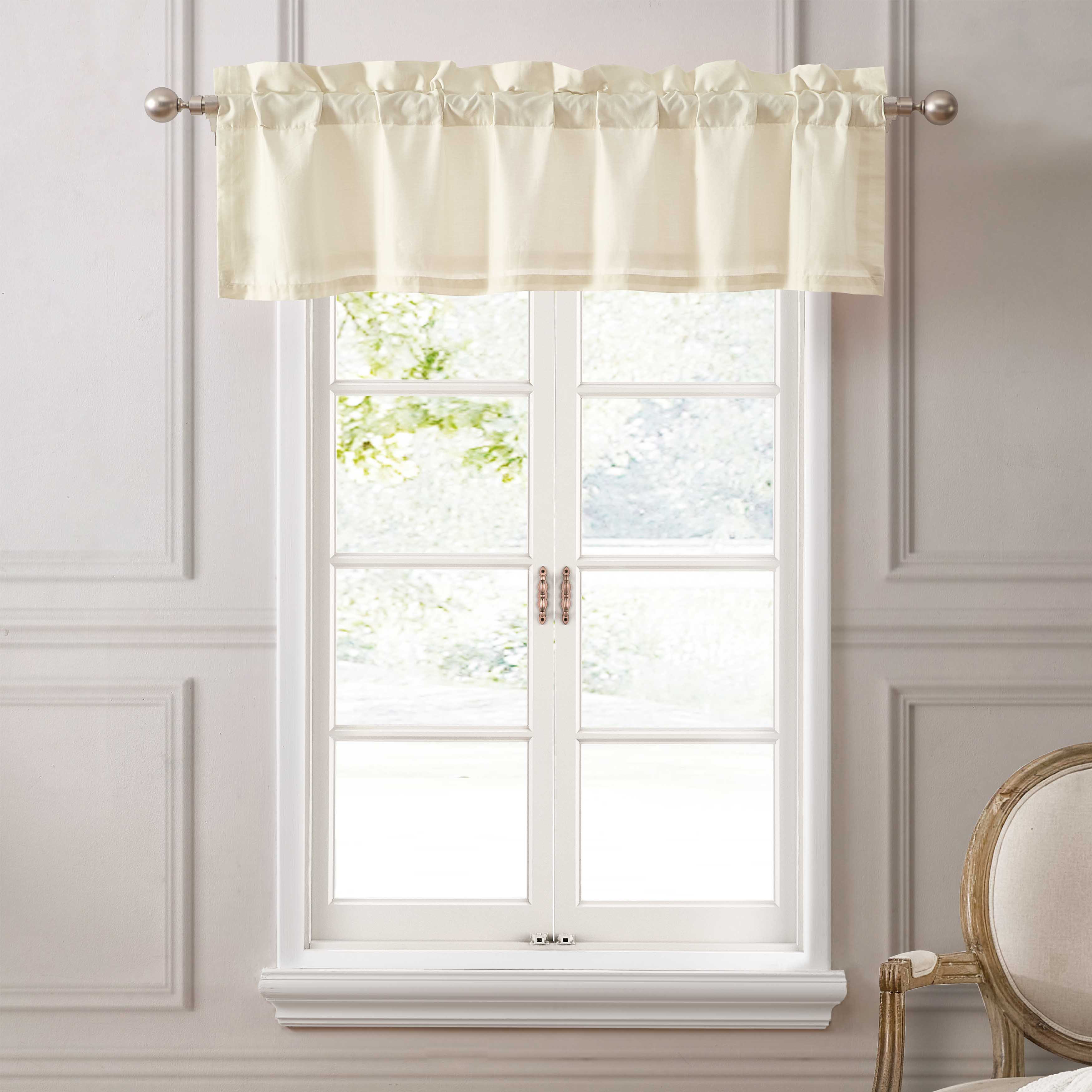 Bebejan Antique Flowers Straight Window Valance | Wayfair