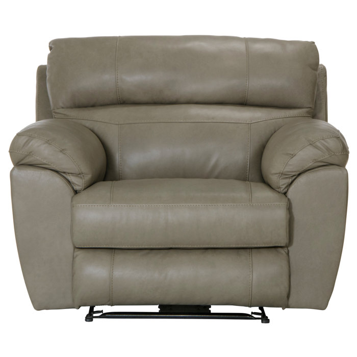 Wade Logan® Alonii 45" Wide Leather Match Standard Recliner & Reviews ...