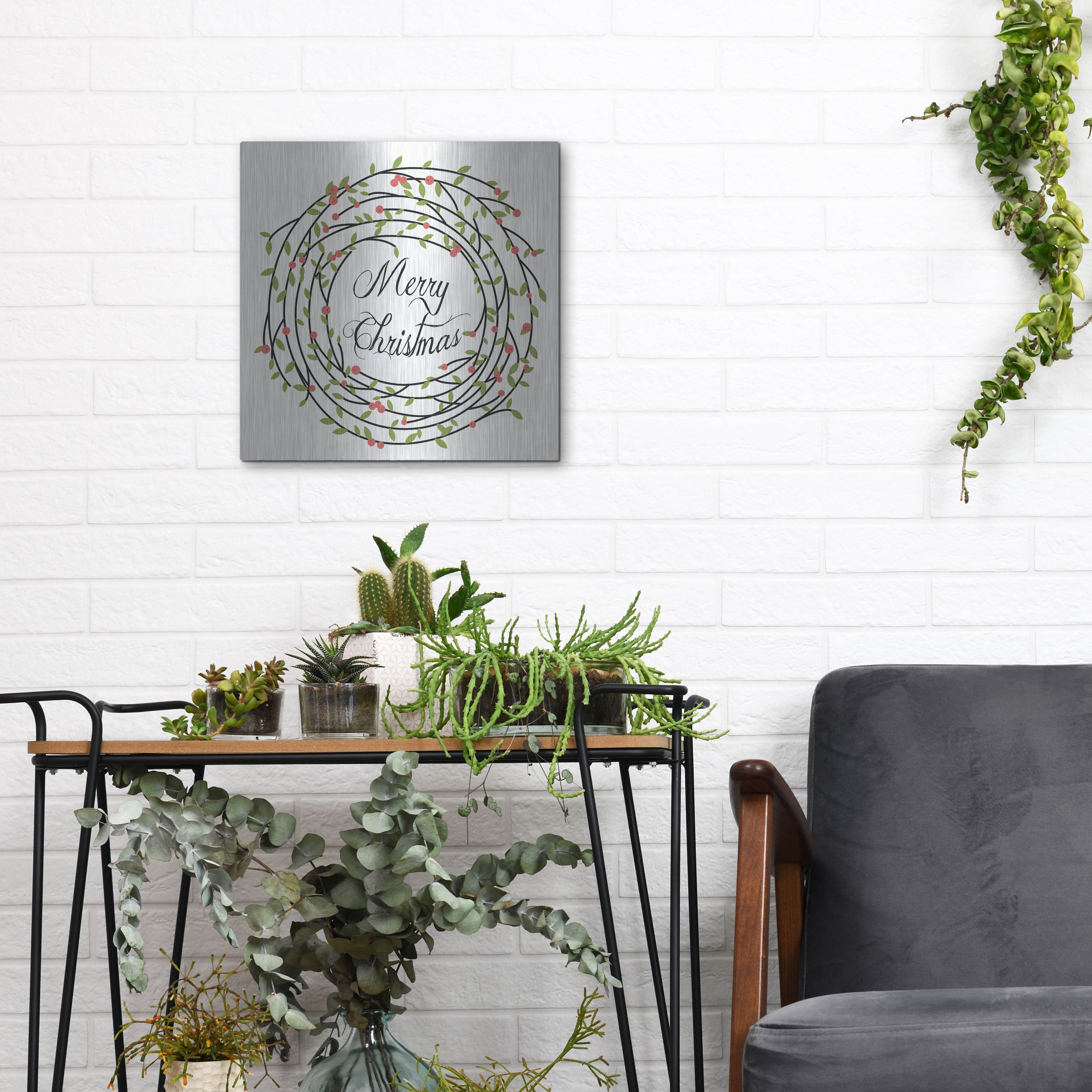 The Holiday Aisle® 'Christ Chalk 7' by Erin Clark Metal Wall Art | Wayfair