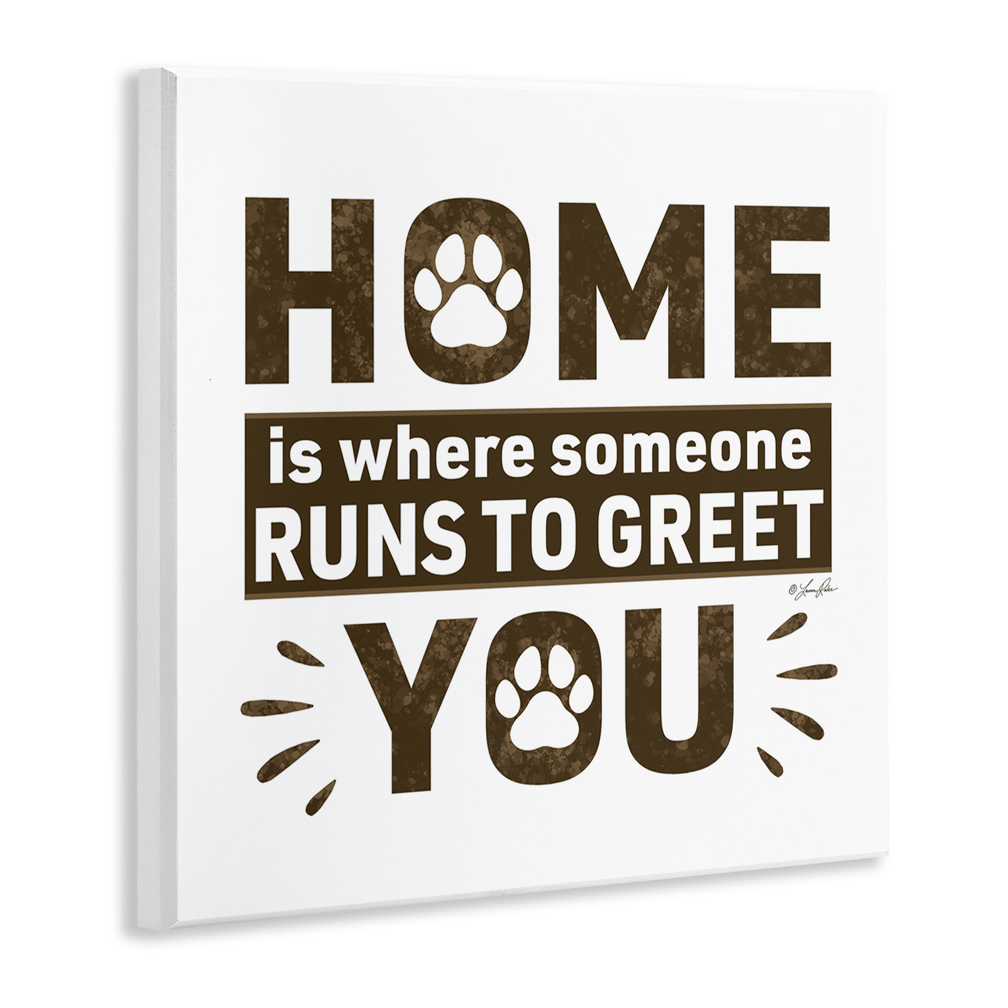 George Oliver Heartwarming Pet Phrase Wall Plaque Art by Lauren Rader ...