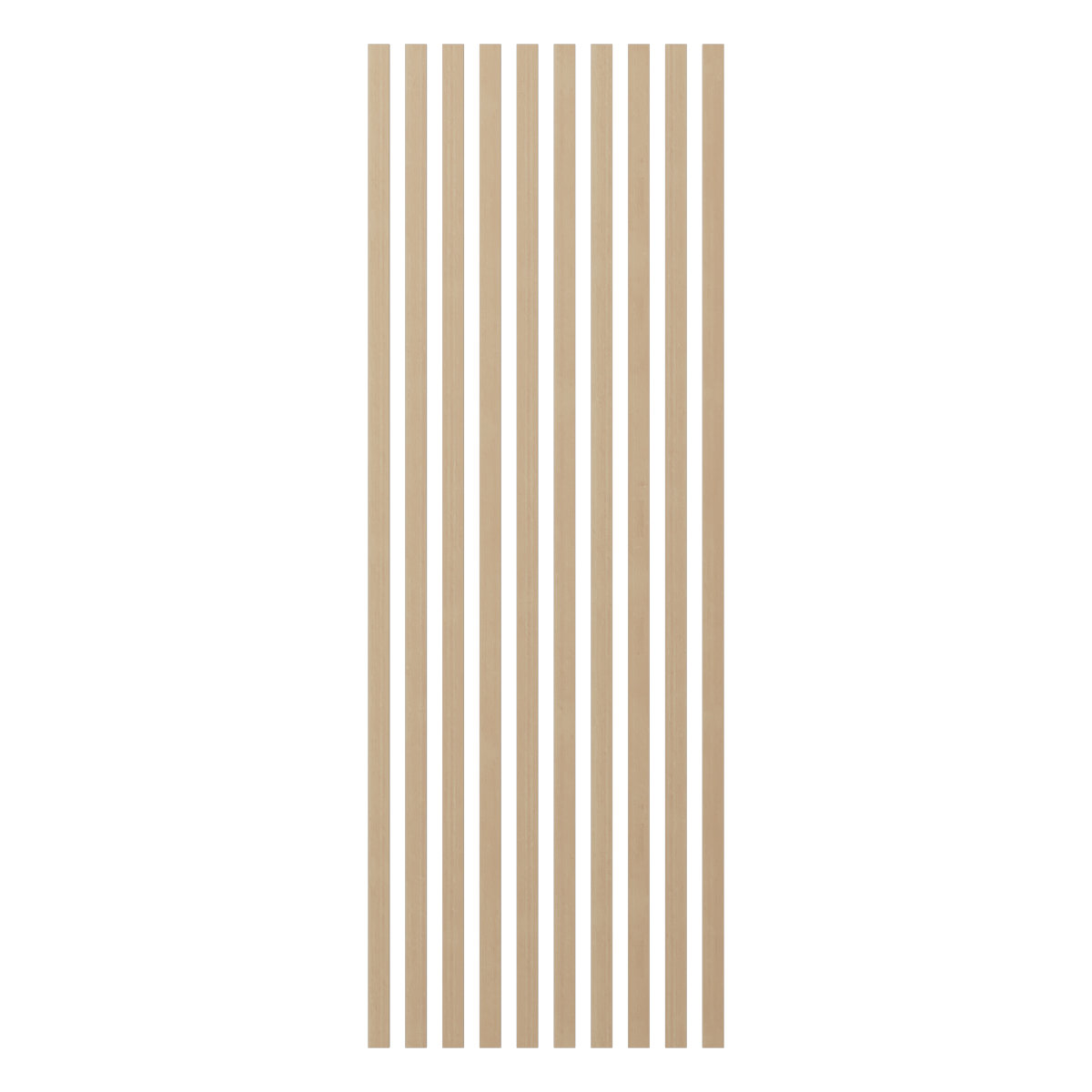 Ekena Millwork Heritage Traditional Stain Grade Slat Wall Kit w/ 2"W x ...