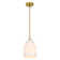 Ebern Designs Magno Brass Pendant Light With Frosted Glass Lantern ...