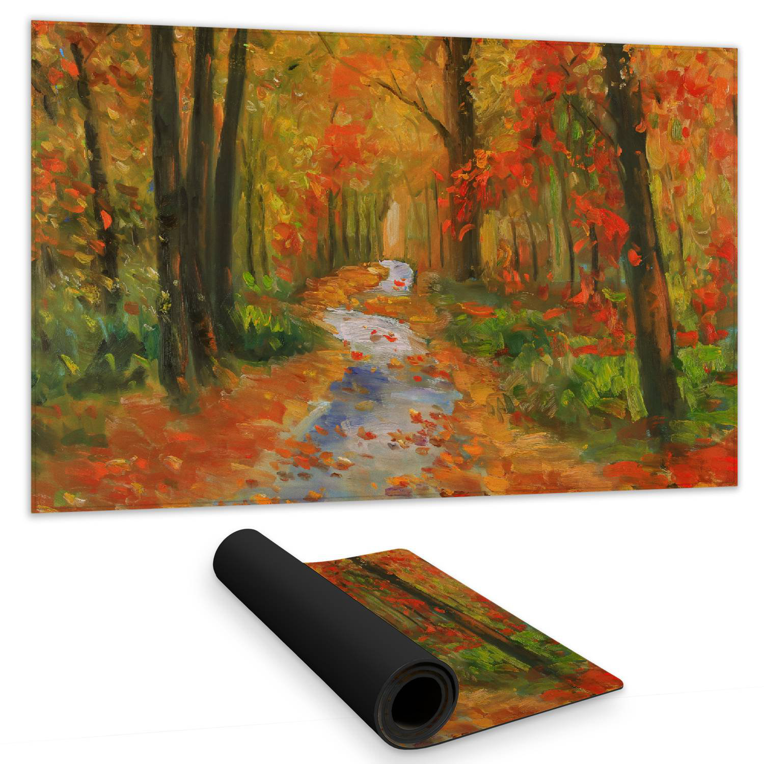Begin Edition International Inc. Autumn trail - 14.00"x24.25" Desk mat ...