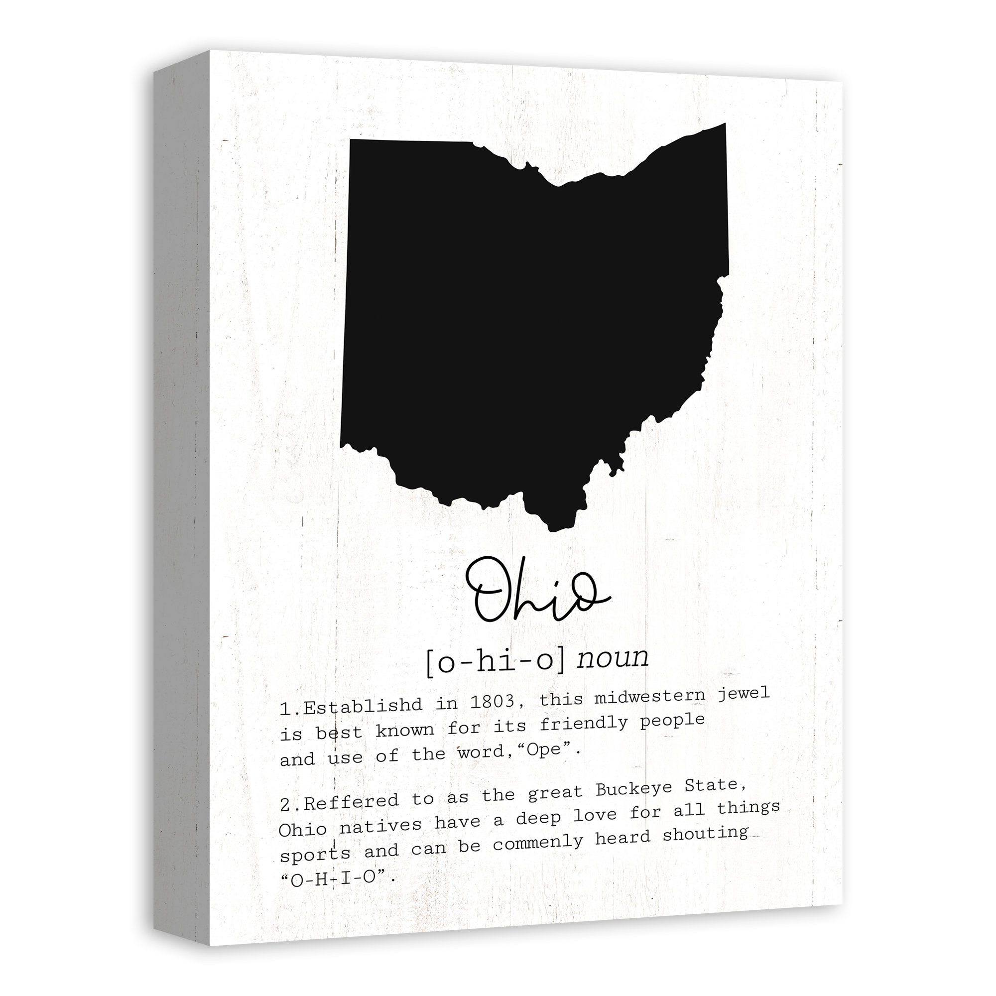 17 Stories Ohio State Definition - Unframed Print on Canvas | Wayfair