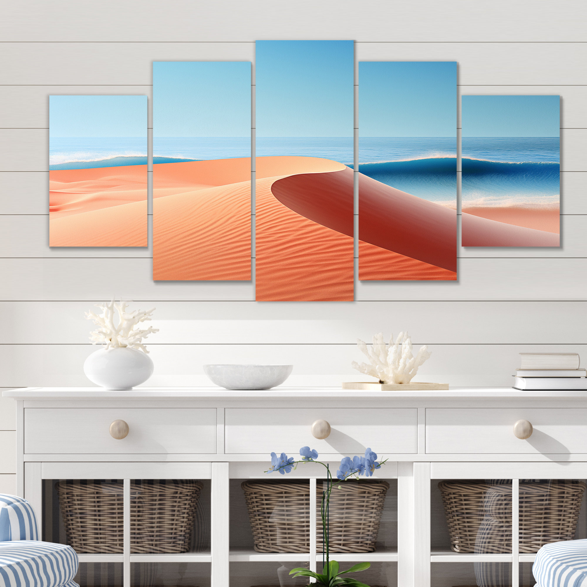 Union Rustic Coastal Minimalism Photo I - Landscapes Metal Wall Art ...