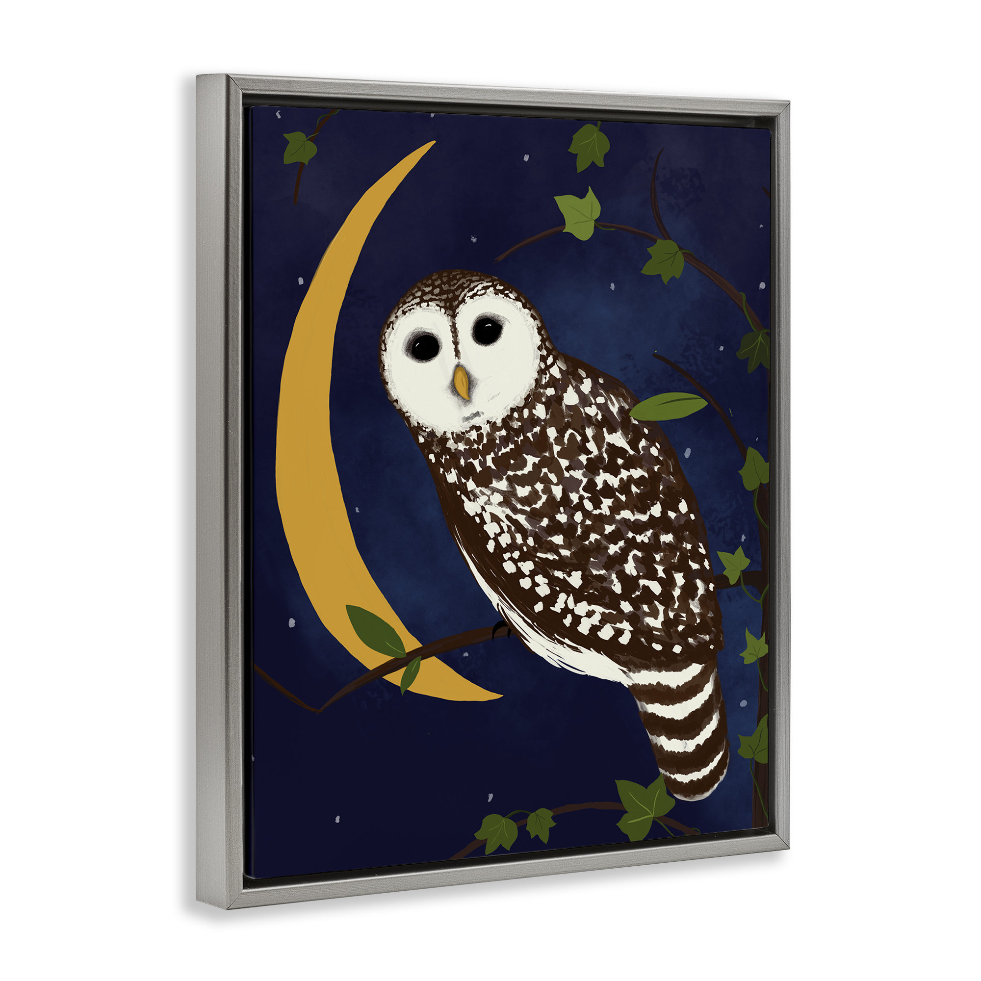 Millwood Pines Owl & Moon Forest Canvas Wall Art by Michelle Ingari ...