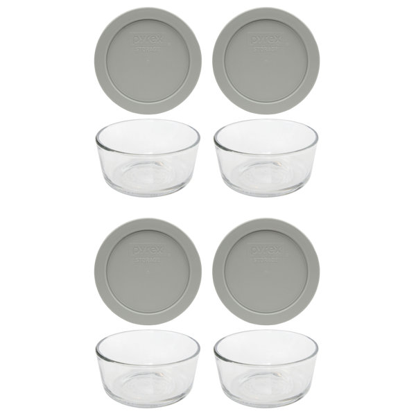 Pyrex 7200 Glass Bowls & 7200-PC Matching Lids | Wayfair