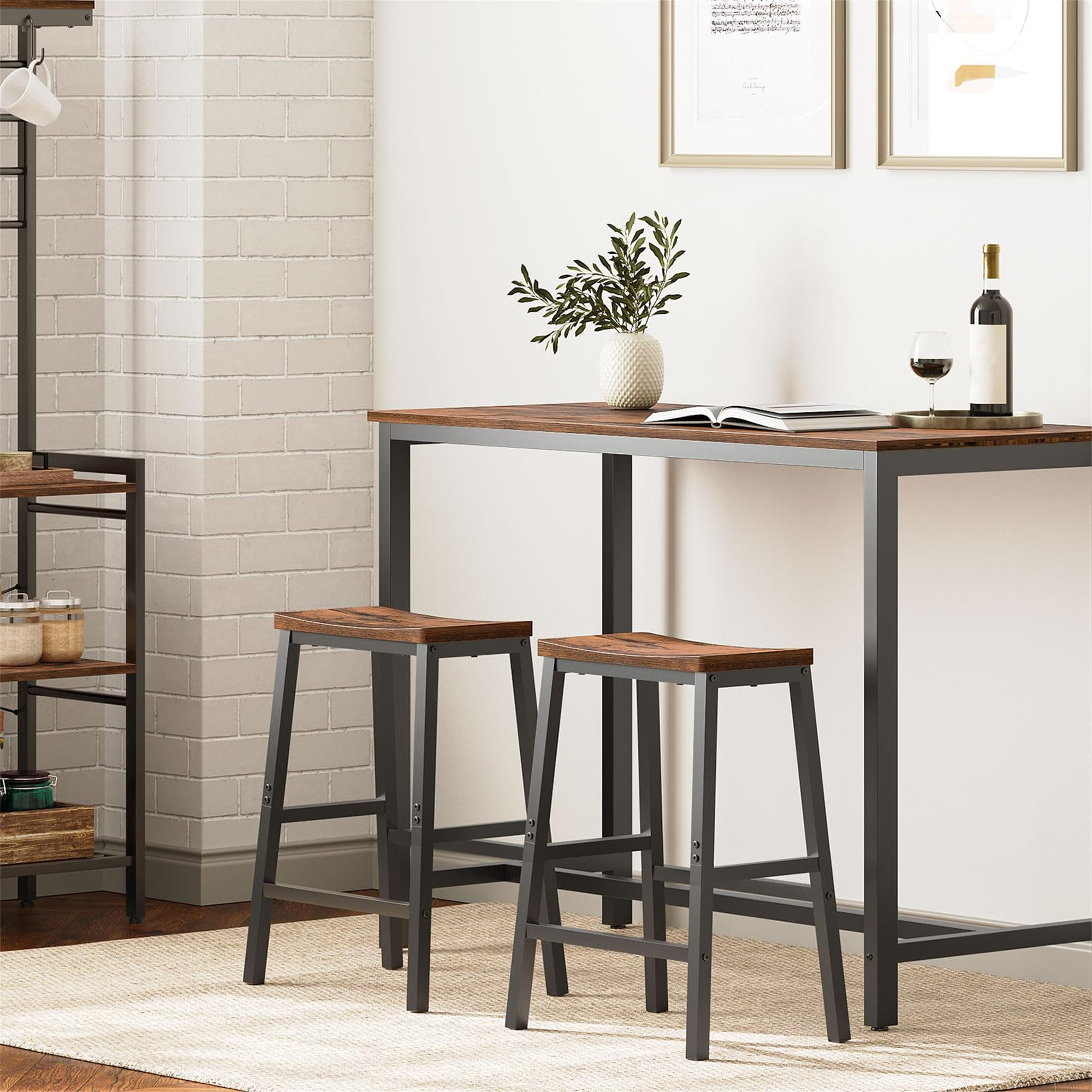 Latitude Run Bar Stools Set Of 2, Kitchen Breakfast Stools | Wayfair.co.uk