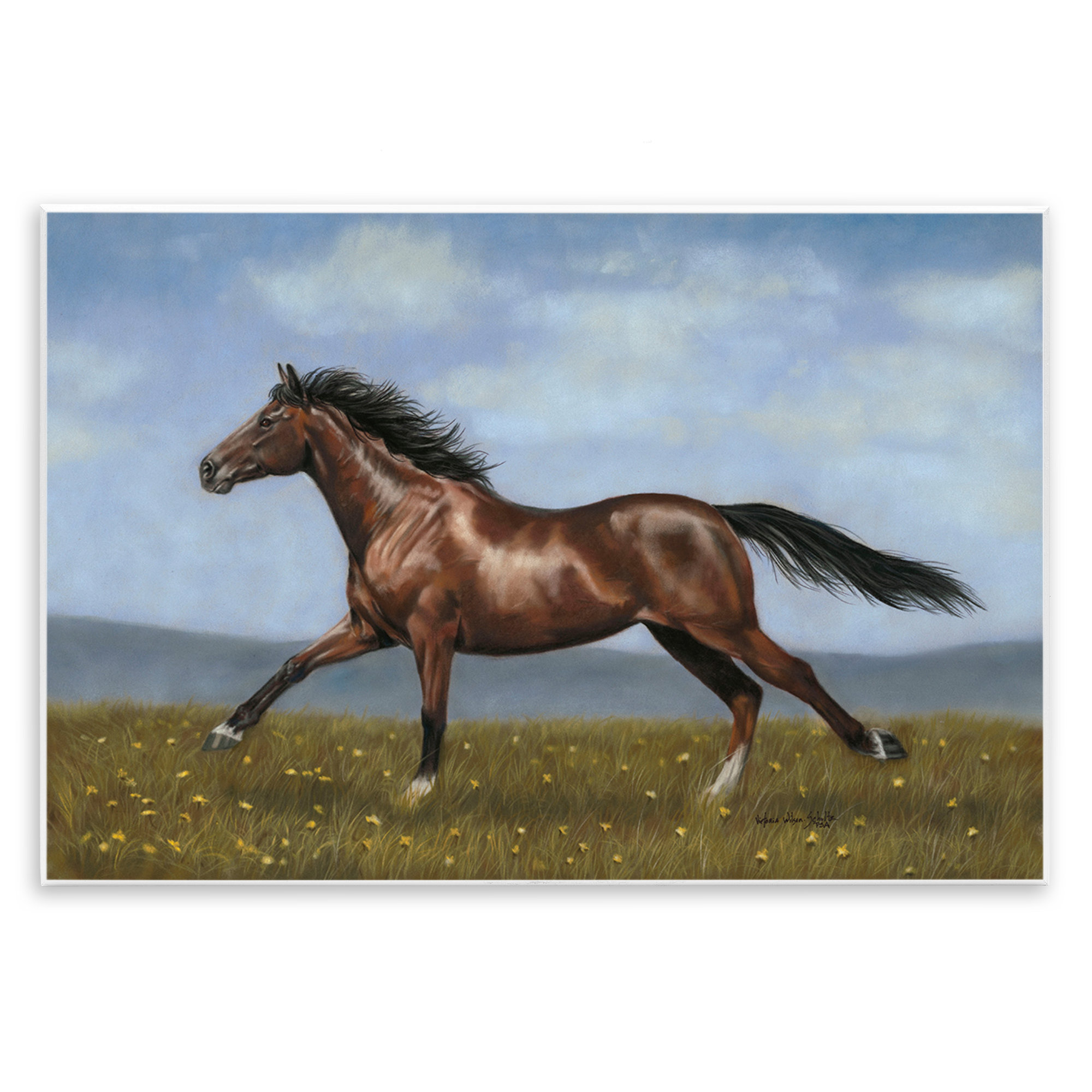Ophelia & Co. Brown Running Mare Wall Plaque Art by Victoria Schultz | Wayfair