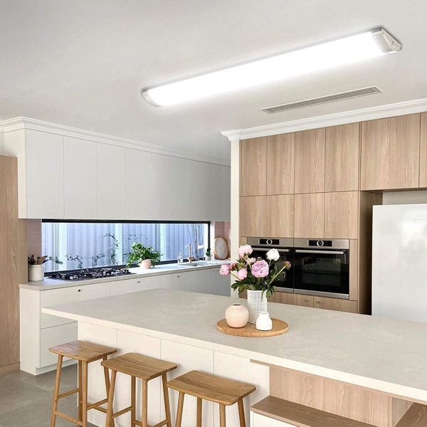 Orren Ellis Dimmable 4FT LED Ceiling Light Fixture, 40W 4800LM 4000K ...