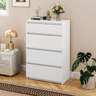Latitude Run 4-Drawer Wood Chest Of Drawers，60Cm W Bedroom Drawers ...