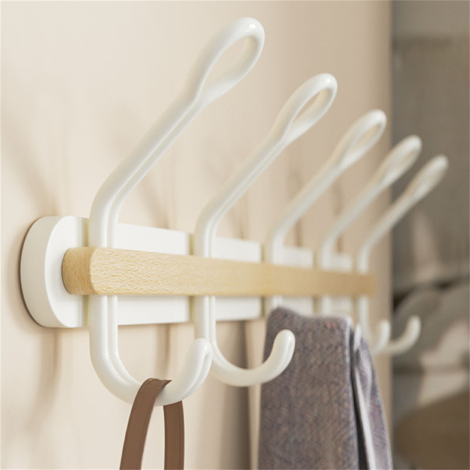 Rebrilliant Pestana Metal Freestanding 6 - Hook Wall Mounted Coat Rack ...