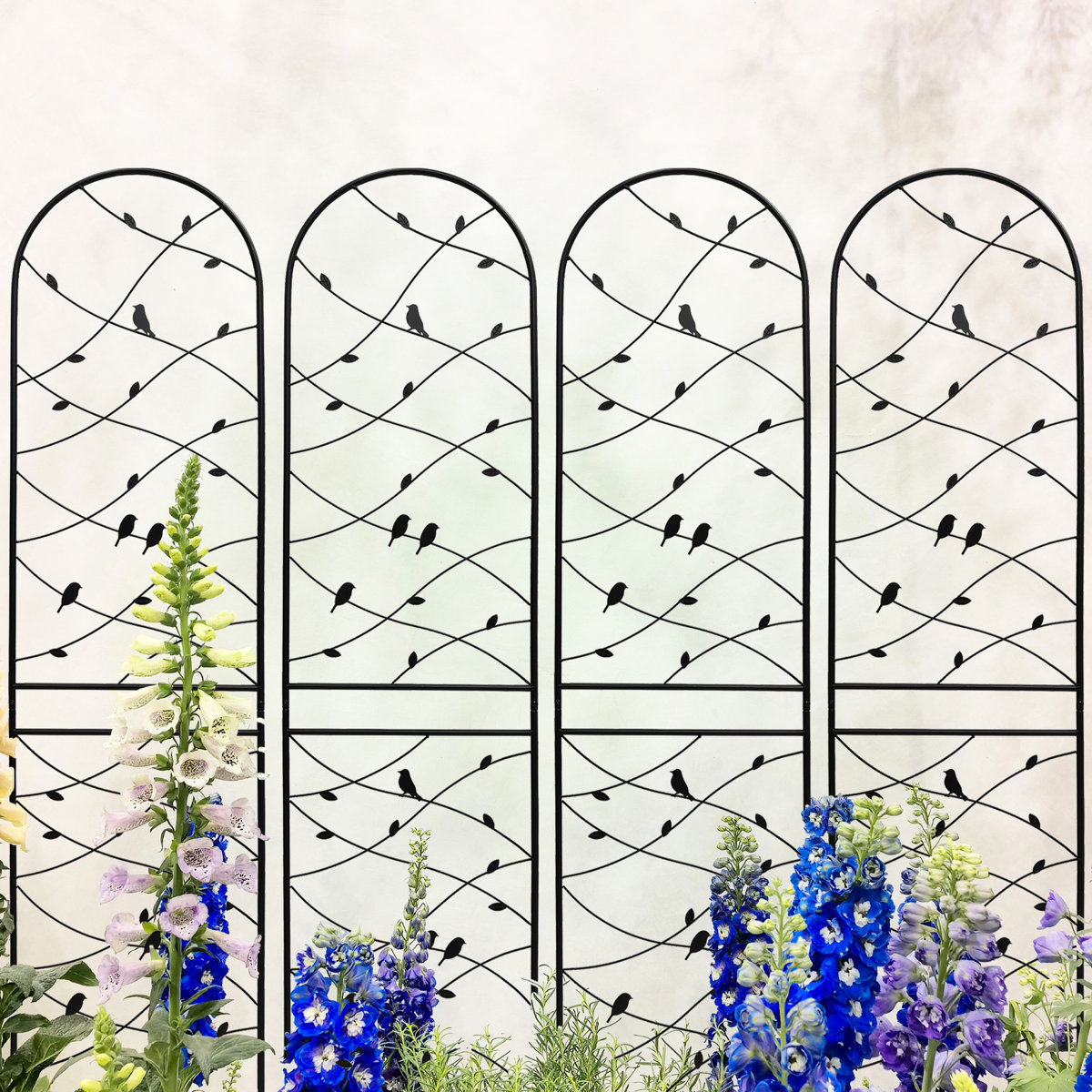 Red Barrel Studio Rustproof Metal Garden Trellis, For Rose , Outdoor ...