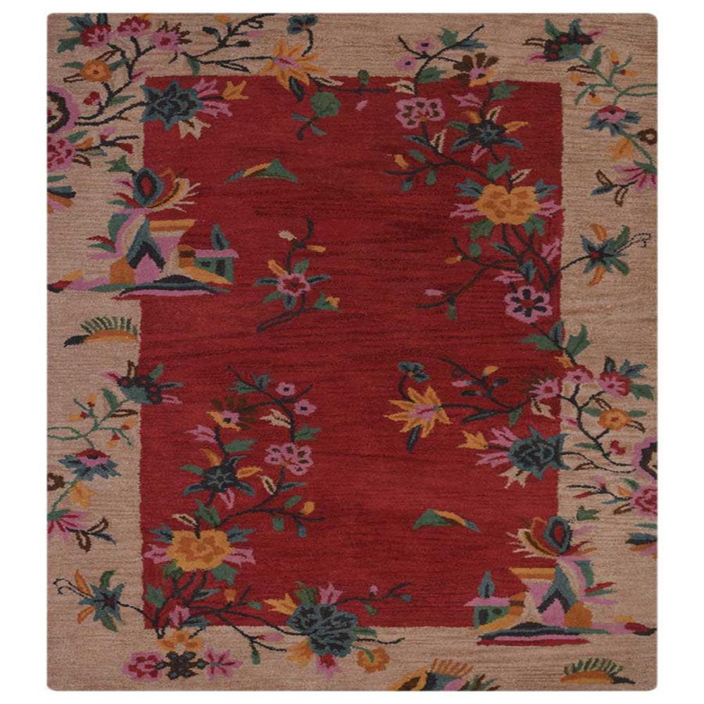 Red Barrel Studio® Karyzma HAND TUFTED WOOL ECO-FRIENDLY AREA RUGS, Red ...